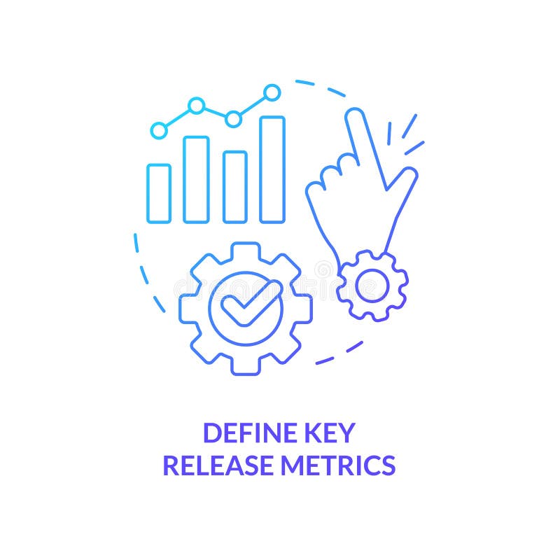Define Key Metrics Blue Gradient Concept Icon Stock Vector ... Define Key Metrics Blue Gradient Concept Icon Stock Vector ...