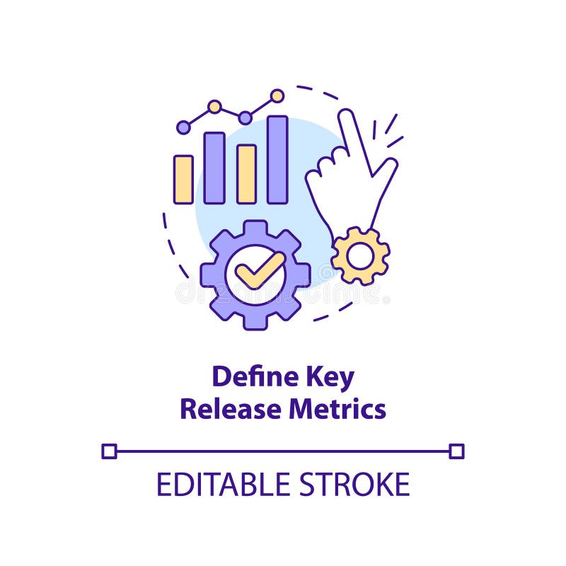 Define Key Metrics Concept Icon Stock Vector - Illustration of measure ... Define Key Metrics Concept Icon Stock Vector - Illustration of measure ...