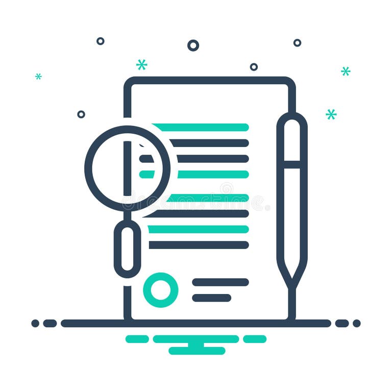 Mix Icon for Defining, Explain and Editable Stock Vector - Illustration ...