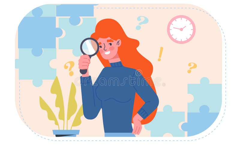Defining Problem, Setting Goal, Finding Solution. Stock Vector ...