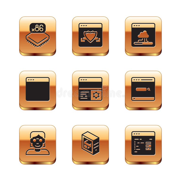 Definir Processador Com Microcircuitos Cpu Hacker Coder Computador Debugging Janela Janela Cloud ...