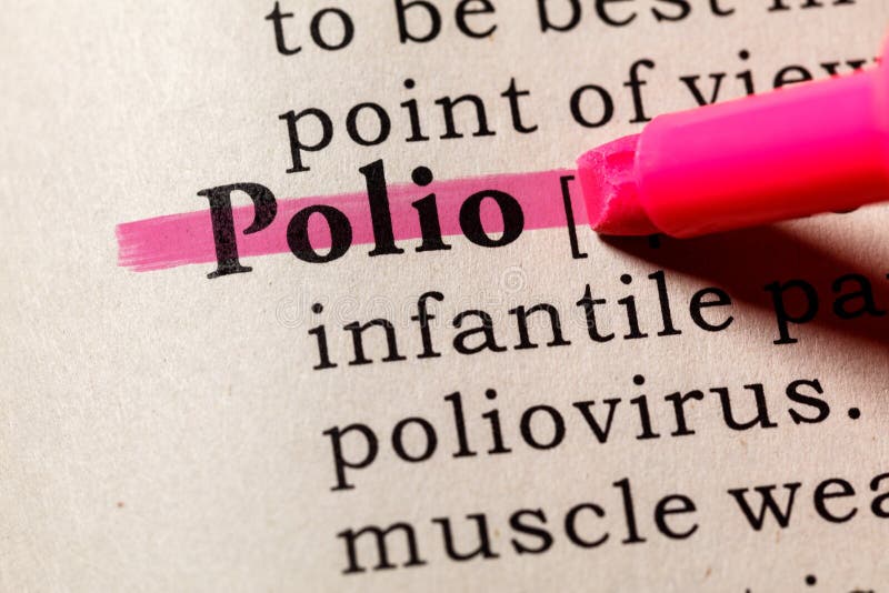 Definitie van Polio stock afbeelding. Image of inclusief - 96527955
