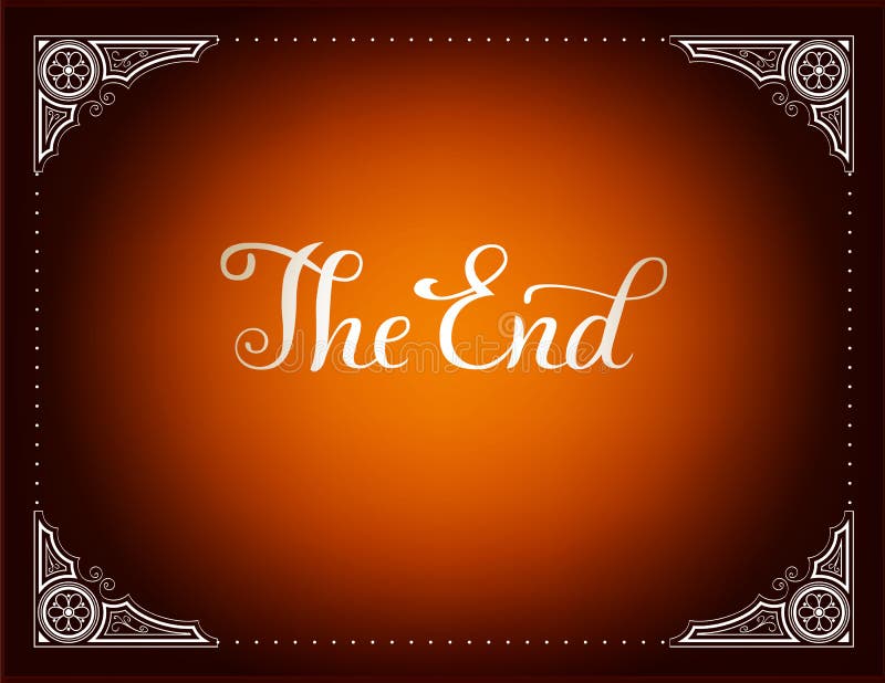 Definitief kader het Eind vector illustratie. Illustration of ...