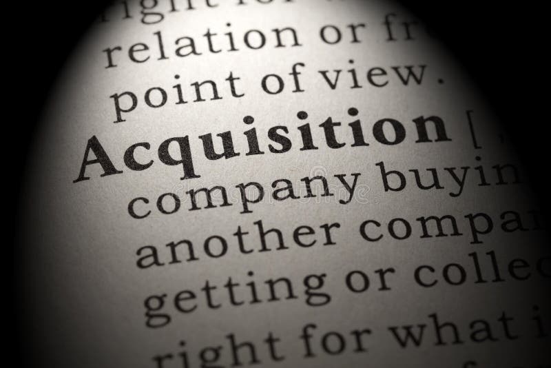 Definition of acquisition stock photo. Image of word - 138242316