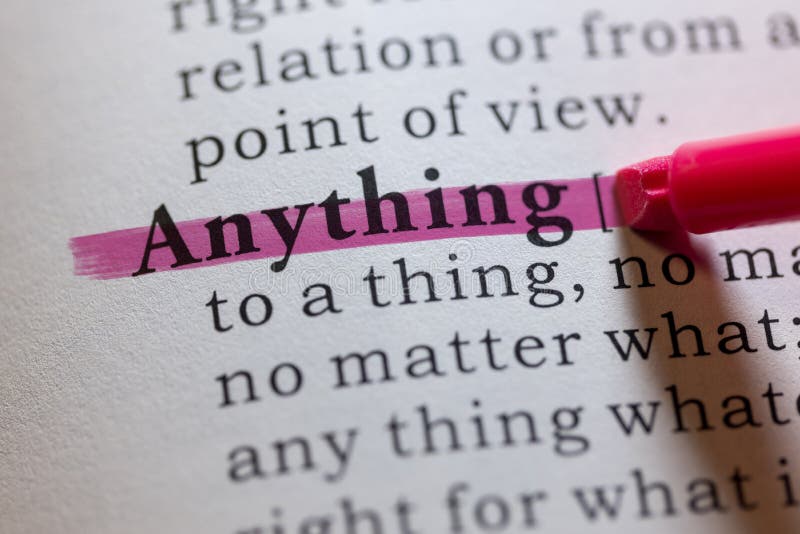 Definition of anything stock photo. Image of dictionaries - 233043694