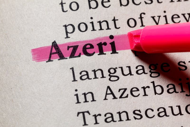 Definition of Azeri stock image. Image of language, page - 95542299
