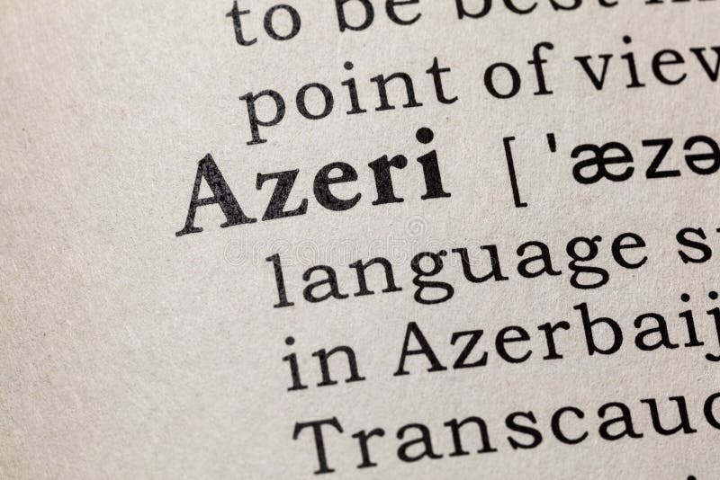 Definition of Azeri stock image. Image of language, azeri - 95542309