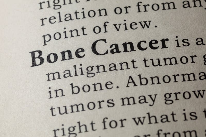 Definition of Bone Cancer stock photo. Image of dictionary - 98748780