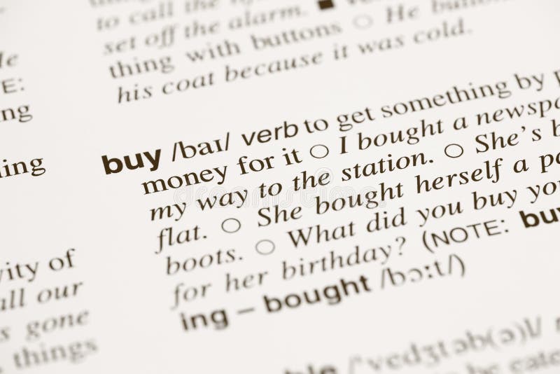 Definition Word Shopping in Dictionary Stock Image - Image of ...