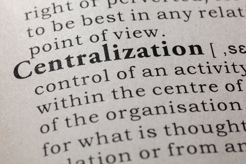 Definition of Centralization Stock Image - Image of word, dictionary ...