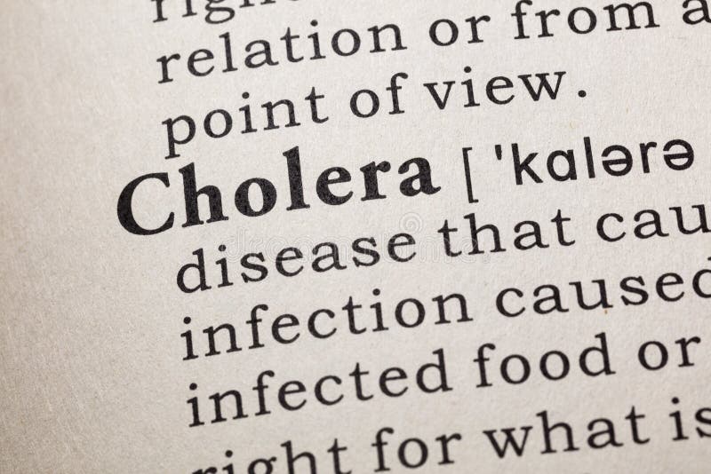 Definition of cholera stock image. Image of word, illness - 95733523
