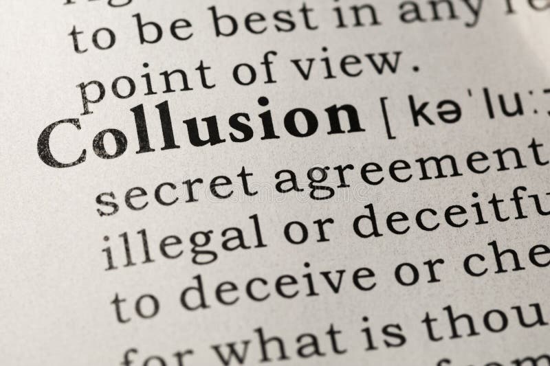 Definition of collusion stock image. Image of text, dictionary - 171934289