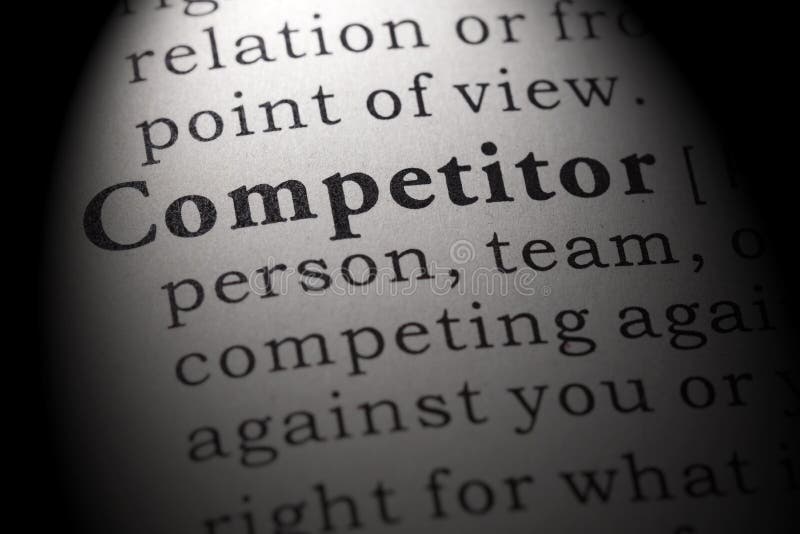 Definition of competitor stock photo. Image of close - 138241220