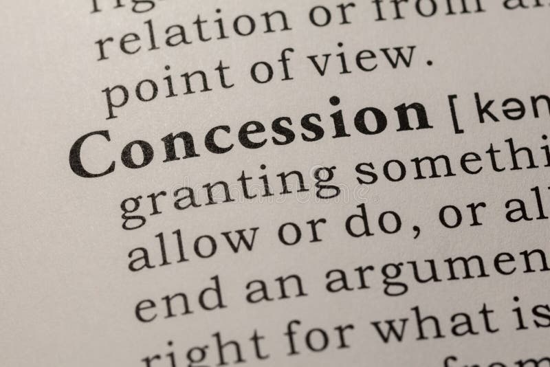 Definition of concession stock image. Image of closeup - 188109957