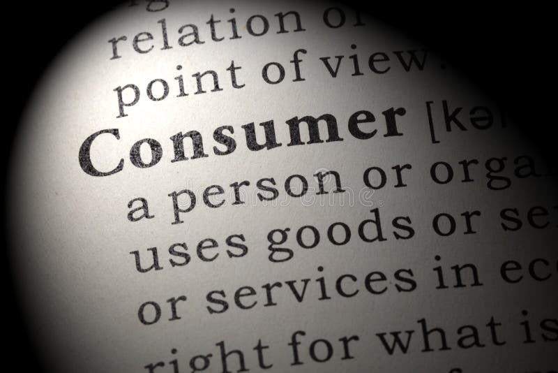 Definition of consumer stock image. Image of printing - 95732845