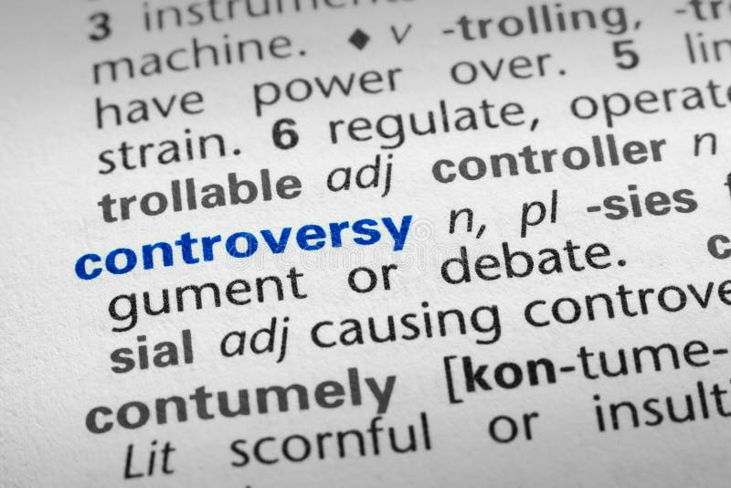 Definition of Controversy stock photo. Image of words - 9567938