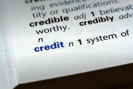 Definition of Credit stock photo. Image of foreclosing - 6427610