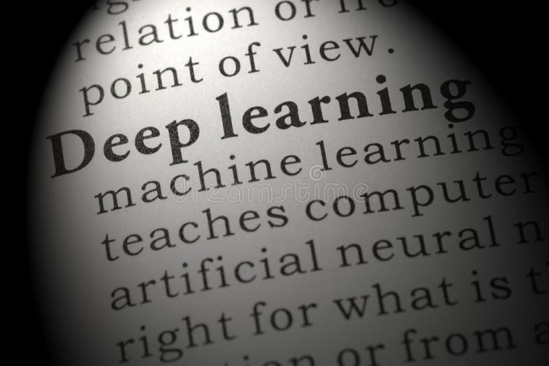 Definition of Deep Learning Stock Image - Image of macro, book: 188108653