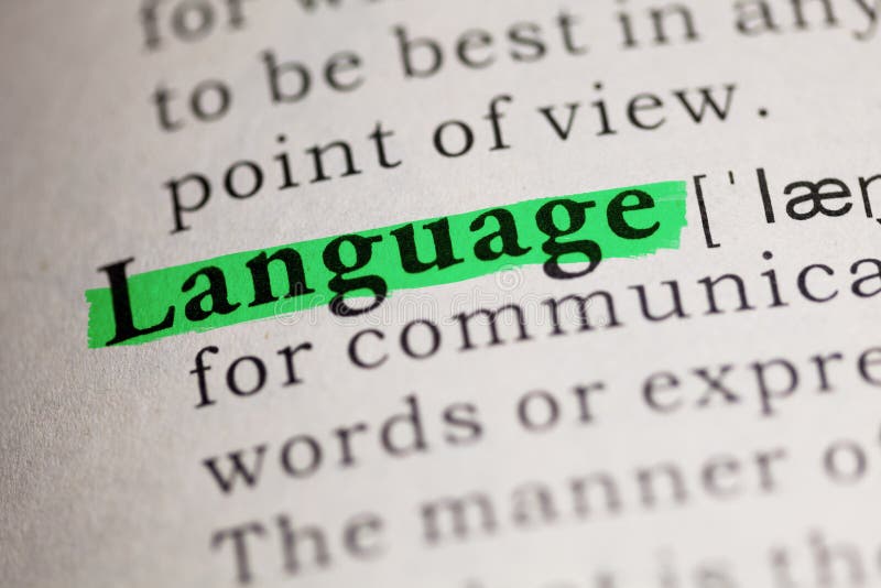 Definition Der Wort Sprache Stockfoto - Bild von wort, druck: 153521990