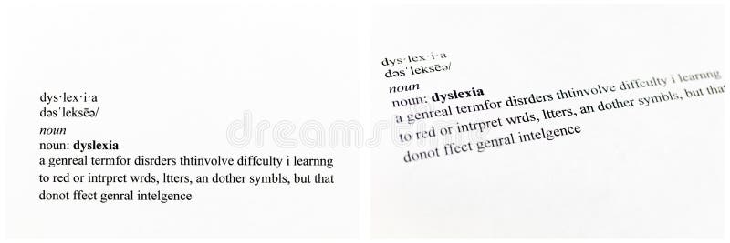 Definition Dyslexia Dyslexic Disorder Dictionary Book Stock Photo ...