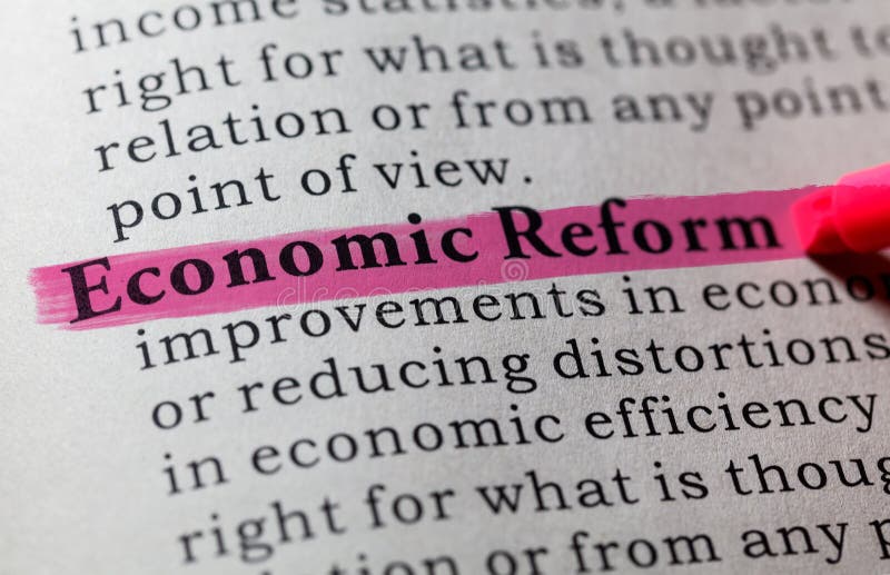 Definition of Economic Reform Stock Photo - Image of dictionary, reform ...