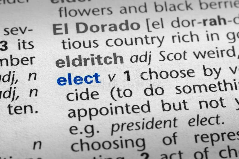 Definition of Elect stock image. Image of representatives - 9567821