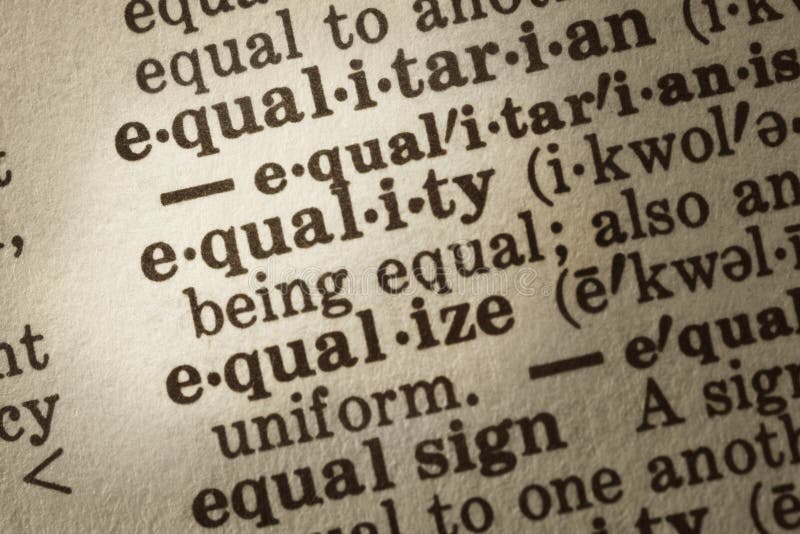 Definition of Equality stock photo. Image of civil, single - 6702406