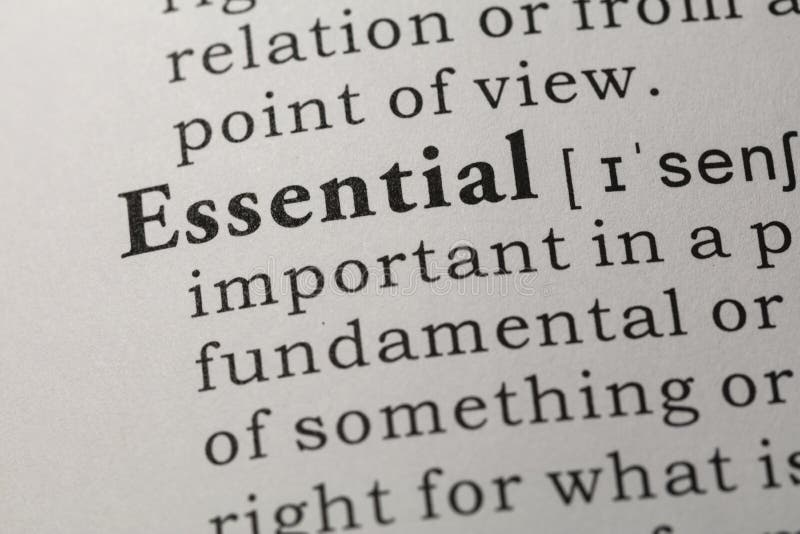 Definition of essential stock image. Image of light - 188109095