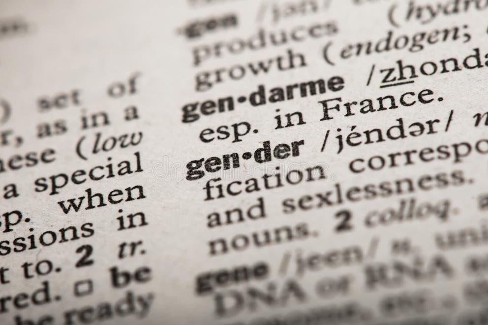 Gender in dictionary stock image. Image of word, english - 147320115