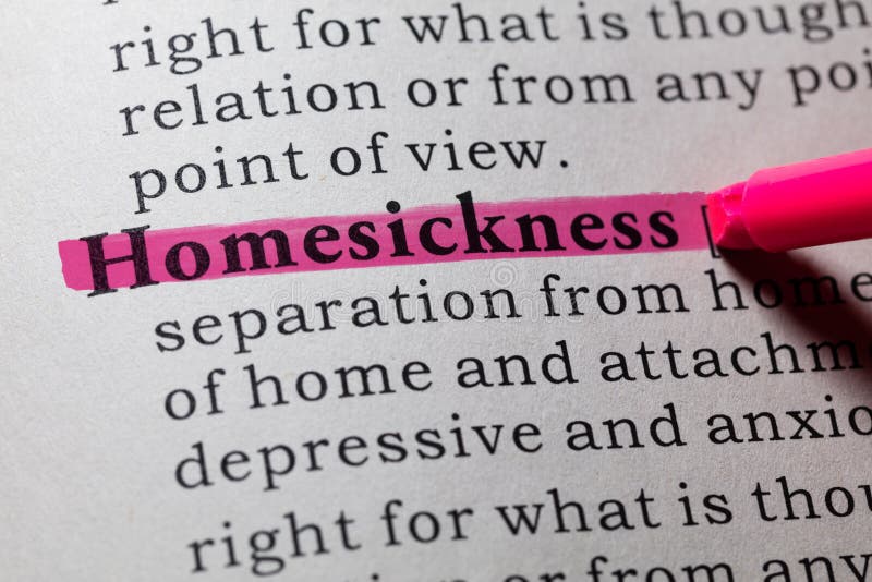 Definition of homesickness stock image. Image of white - 135385469