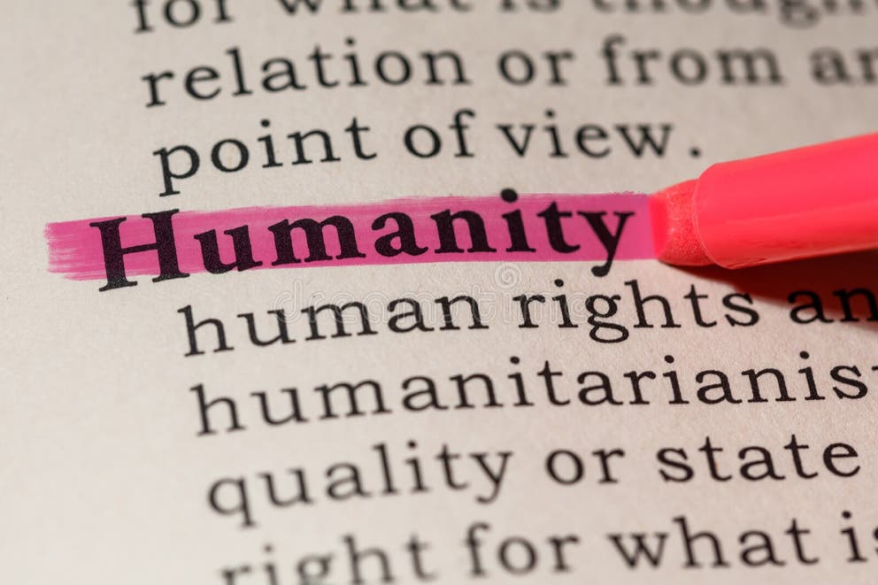 Definition of humanity stock image. Image of word, printing - 92436627