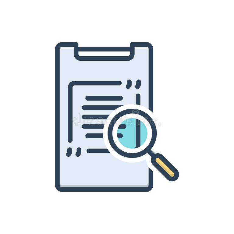 Color Illustration Icon for Definition, Clarity and Lucidity Stock ...