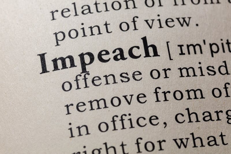 Definition of impeach stock image. Image of definition - 125848893