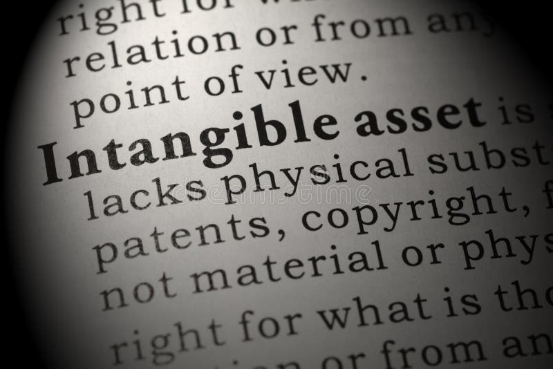 Intangible Word Written on Wood Block. Intangible Text on Wooden Table ...