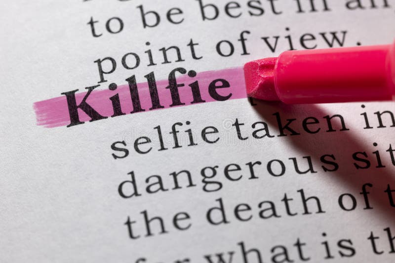 Definition of killfie stock photo. Image of dictionaries - 215190188