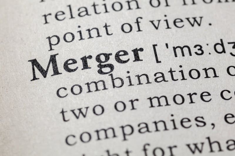 Definition of merger stock image. Image of word, printing - 138242137