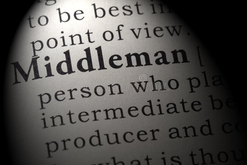 Definition of middleman stock image. Image of page, printing - 127347331