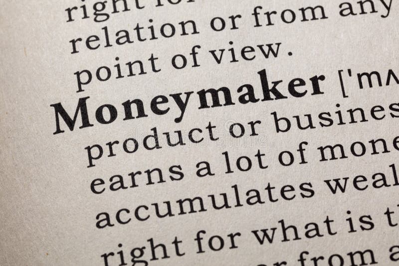 Definition of moneymaker stock image. Image of money - 95733545