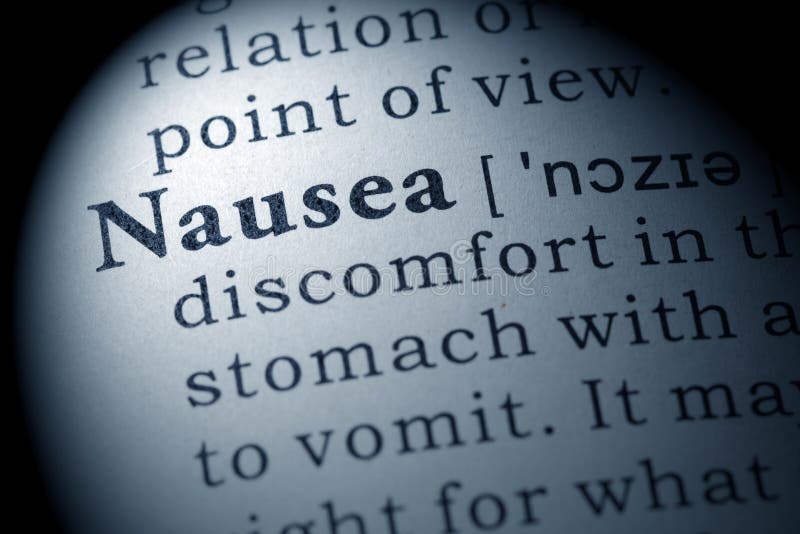 Definition of nausea stock image. Image of page, text - 87817531