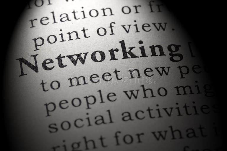 Definition of networking stock photo. Image of text - 138241502