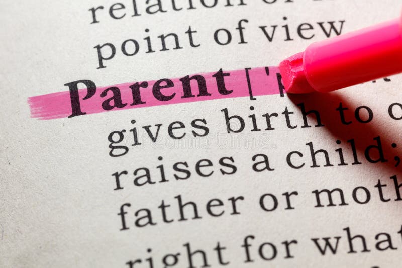 Definition of Parent stock photo. Image of close, book - 136724590