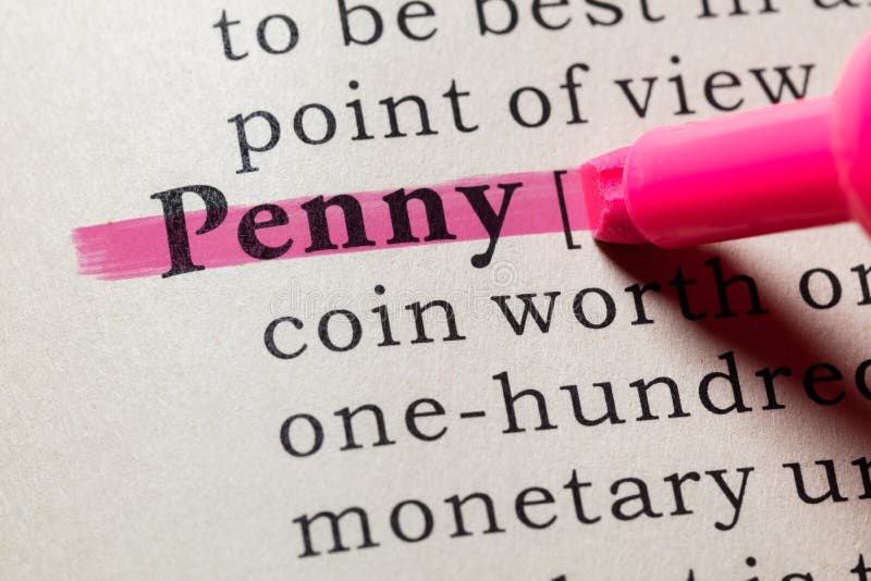 Definition of Penny stock image. Image of printing, page - 125849287