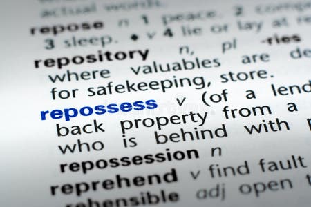 Definition of Repossess stock photo. Image of bankrupt - 6427652
