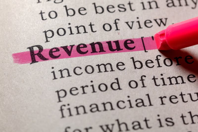Definition of revenue stock image. Image of dictionary - 138241283