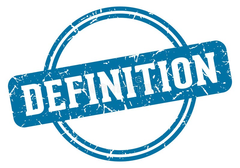 Definition Round Ribbon Isolated Label. Definition Sign Stock Vector ...