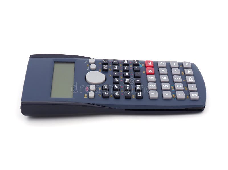 Scientific Calculator Isolated on White Background Stock Photo - Image ...