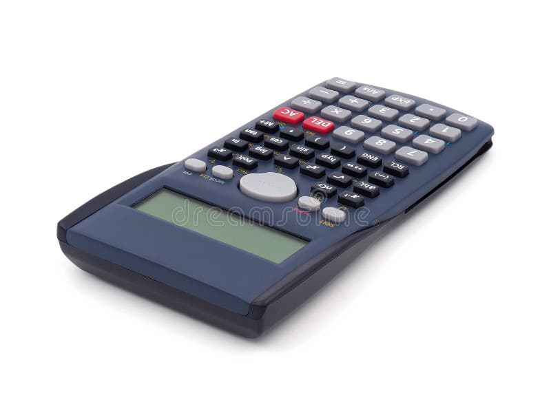 Scientific Calculator Isolated on White Background Stock Image - Image ...