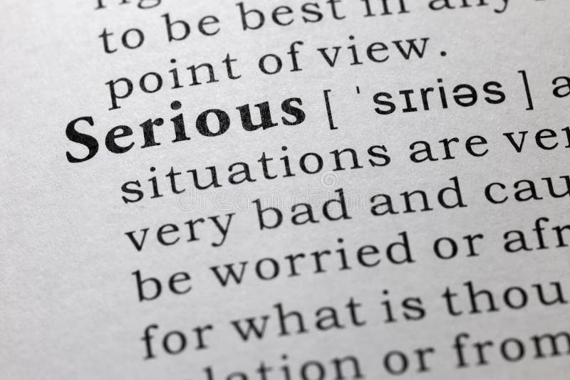 Definition of serious stock image. Image of page, printing - 215190033