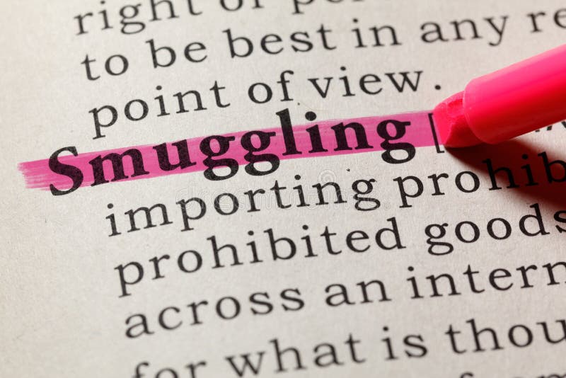Definition of smuggling stock photo. Image of close - 121248546