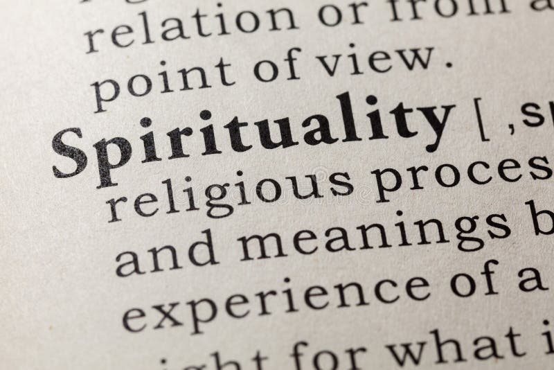 Definition of spirituality stock image. Image of printing - 127347095